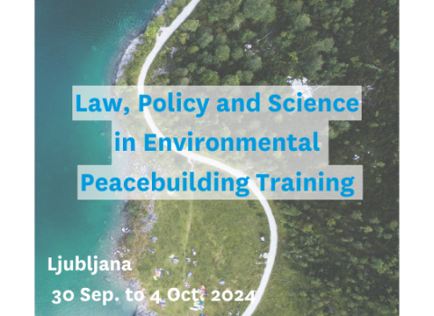 Environmental Peacebuilding Training Course: 30 Sep - 4 Oct 2024 ...